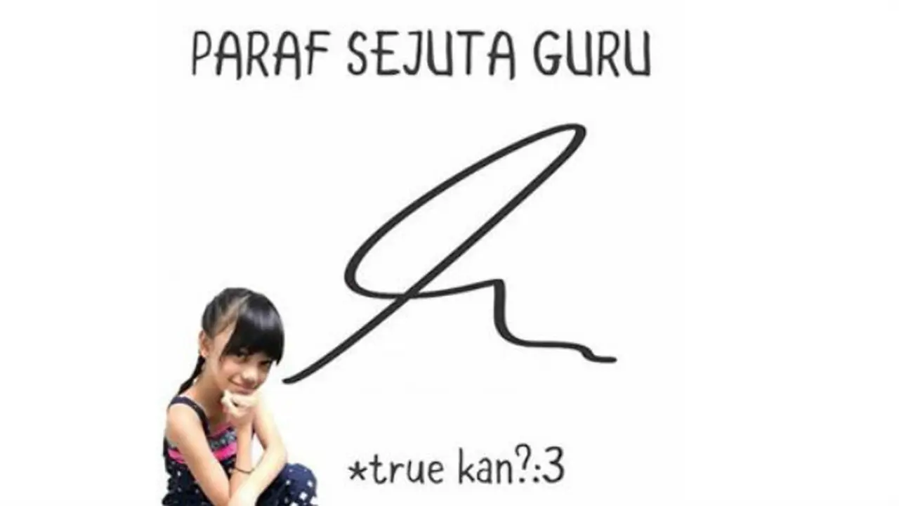 Begini Asal Usul Simbol Paraf Guru saat Beri Nilai Muridnya - Citizen6 ...