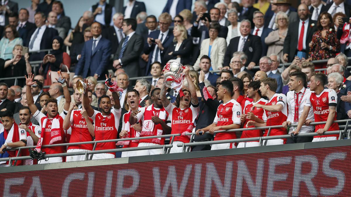 Kegembiraan Arsenal Juara Piala FA 2016-2017 - Foto Liputan6.com