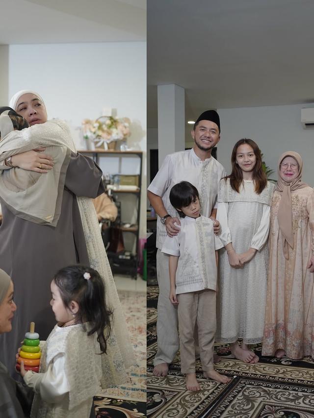 10 Potret Ananda Omesh dan Dian Ayu Pamitan Berangkat Haji 2025, Penuh Haru