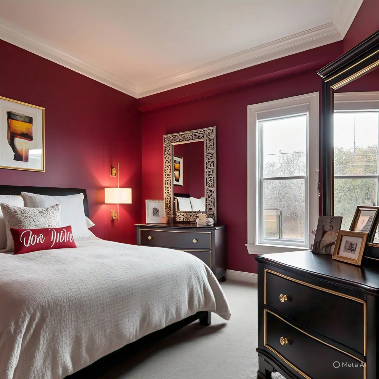 13 Inspirasi Cat Kamar Warna Merah yang Estetik dan Terlihat Mewah di ...