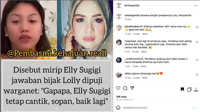 Sikap Lolly Anak Nikita Mirzani Tuai Pujian Saat Disebut Mirip Elly Sugigi - ShowBiz Liputan6.com