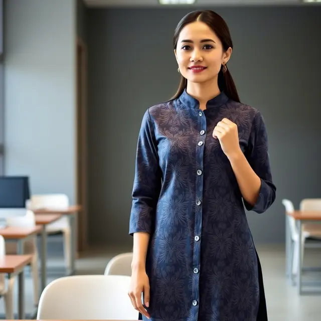 8 Model Tunik Batik Kerja 2025 yang Selalu Dicari Banyak Orang ...