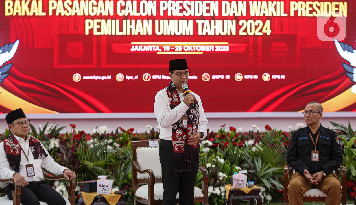 Resmi, Anies-Cak Imin Daftar Capres-Cawapres ke KPU - Foto Liputan6.com