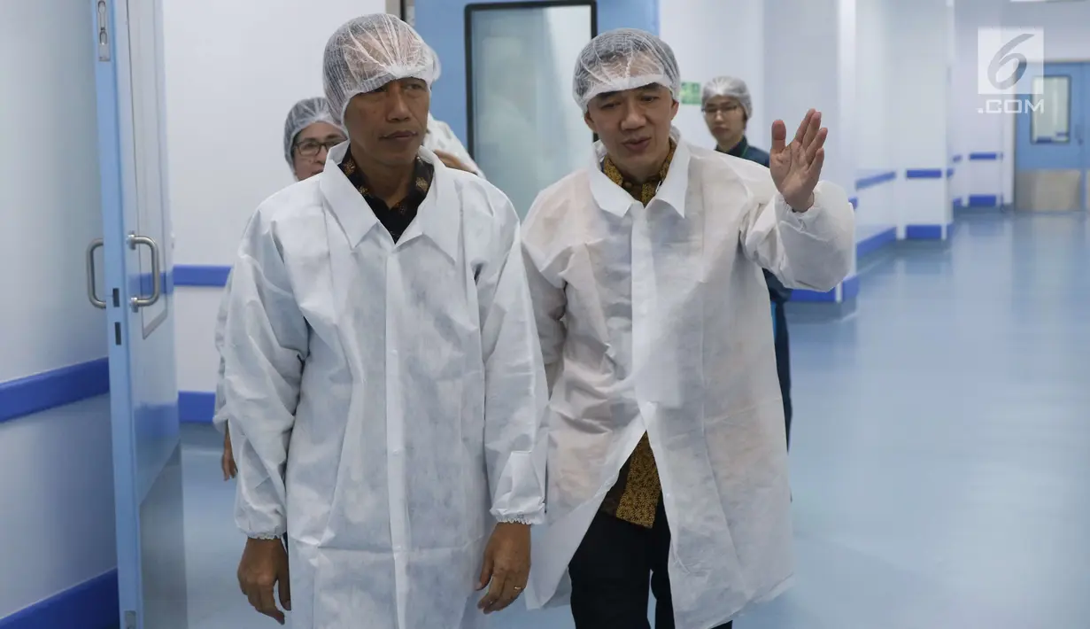 FOTO: Jokowi Resmikan Pabrik Obat di Cikarang - Foto Liputan6.com