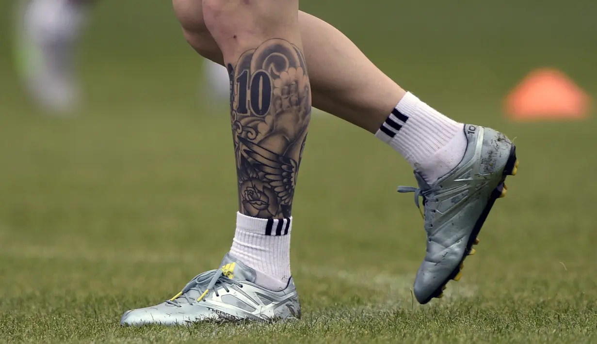 FOTO: Tahukah Kamu, Tato Lionel Messi dan Maknanya - Spanyol Bola.com