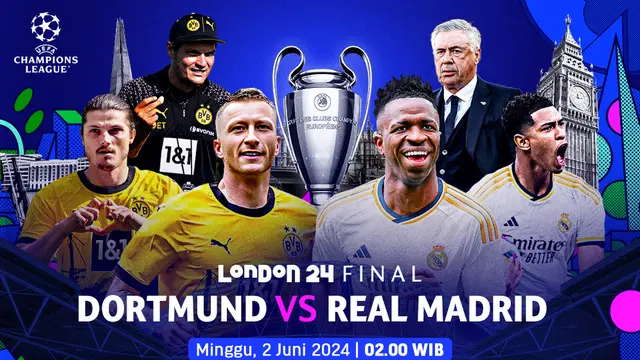 Link Siaran Langsung Final Liga Champions: Borussia Dortmund vs Real ...
