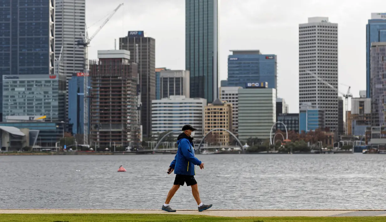 FOTO: Kota Perth Lockdown Empat Hari - Foto Liputan6.com