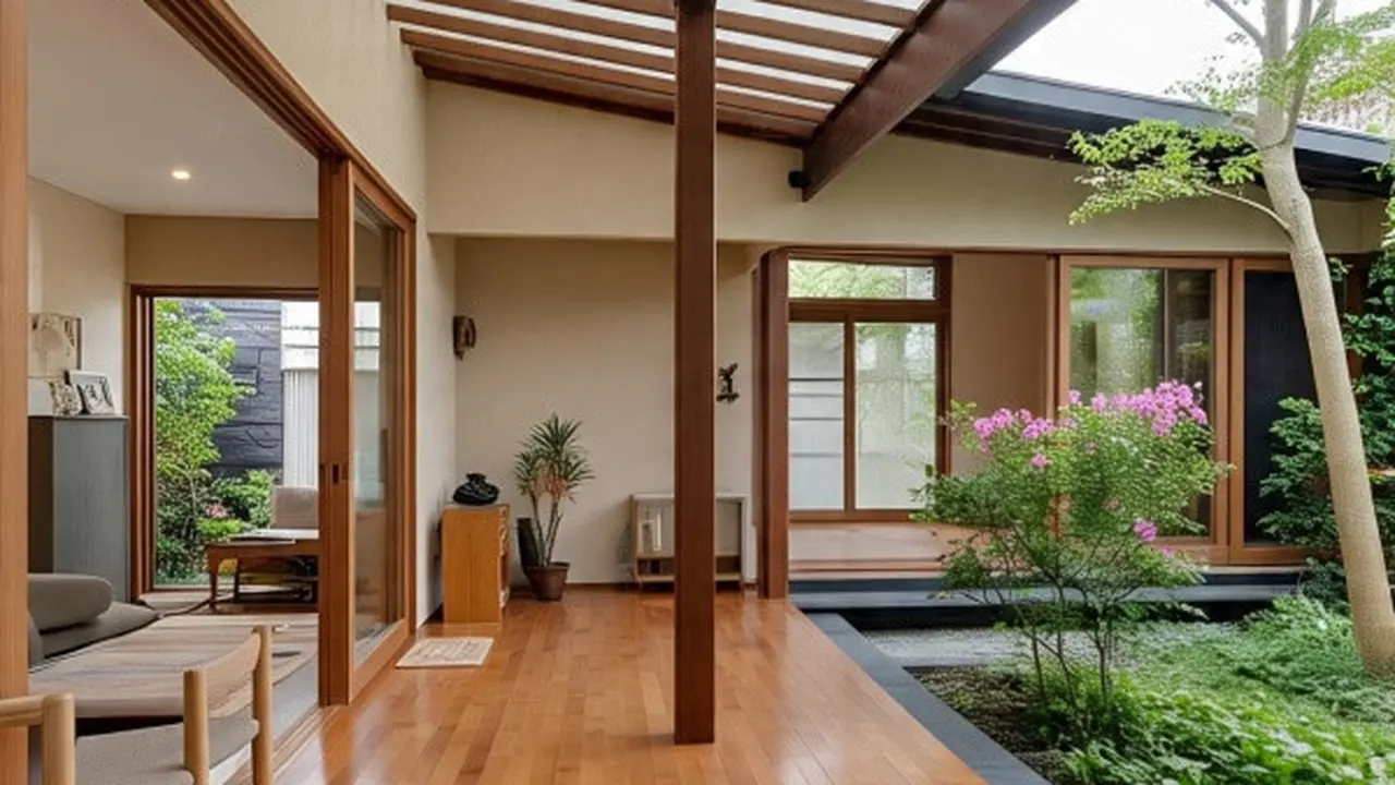 7 Contoh Rumah Kecil tapi Luas dengan Atap Rata dan Langit-Langit ...