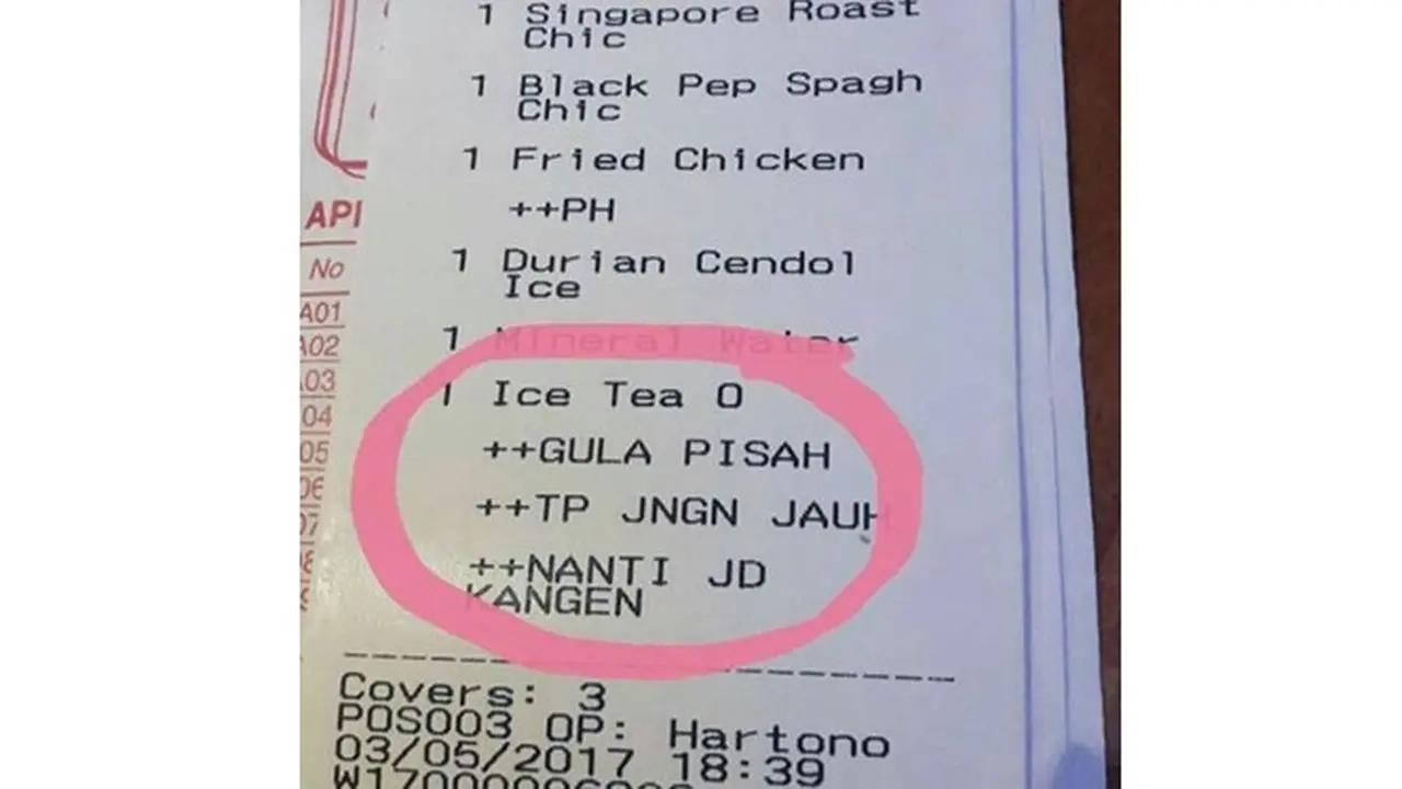 6 Pesan di Struk Belanja Ini Bikin Pembeli Senyum-Senyum - Hot Liputan6.com