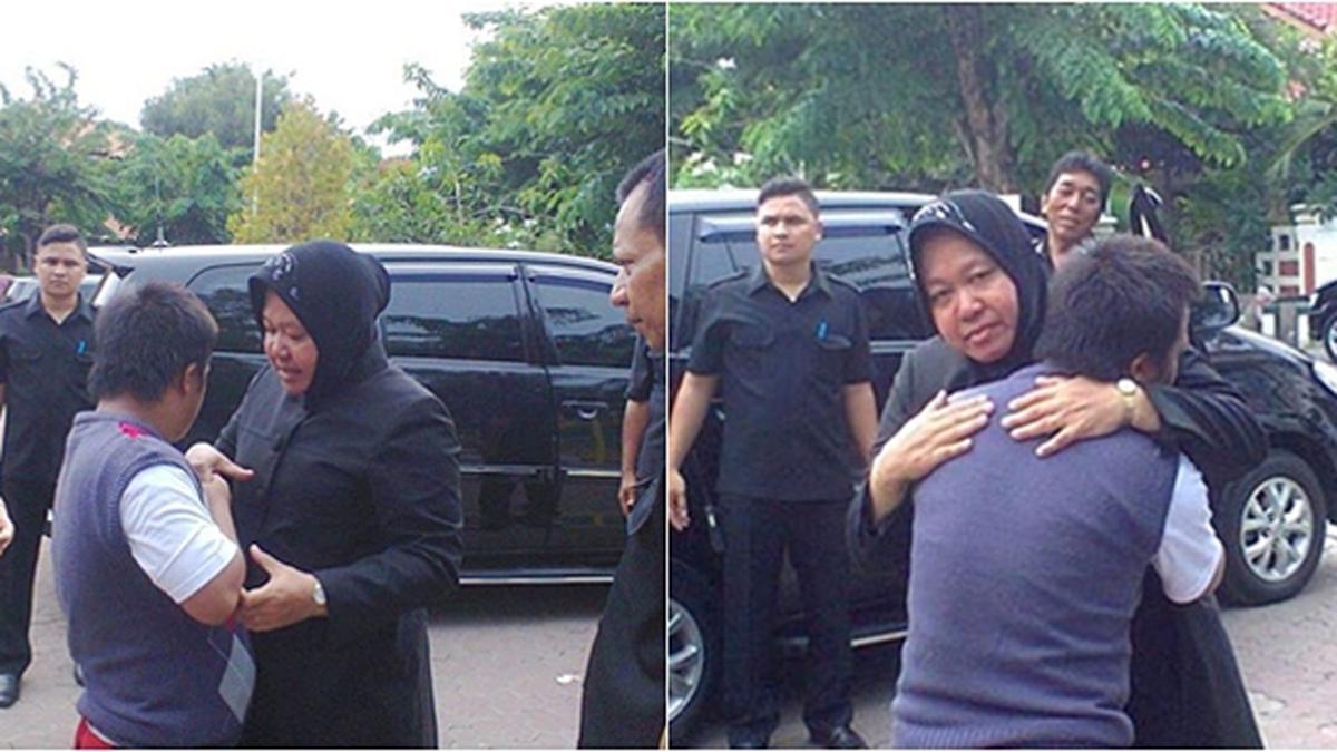 Kisah Haru Pelukan Umay untuk Bu Risma Walikota Surabaya - Lifestyle ...