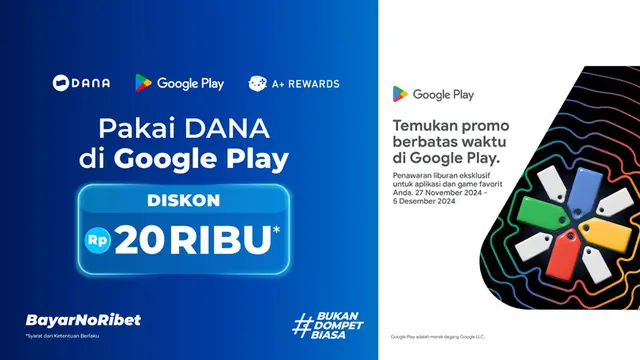 Nikmati Promo Google Play Cyber Week: Ada Diskon Pakai DANA! - Tekno Liputan6.com