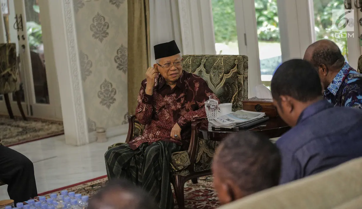 FOTO: Pertemuan Ma'ruf Amin dengan Para Pendeta dari Papua - Foto ...