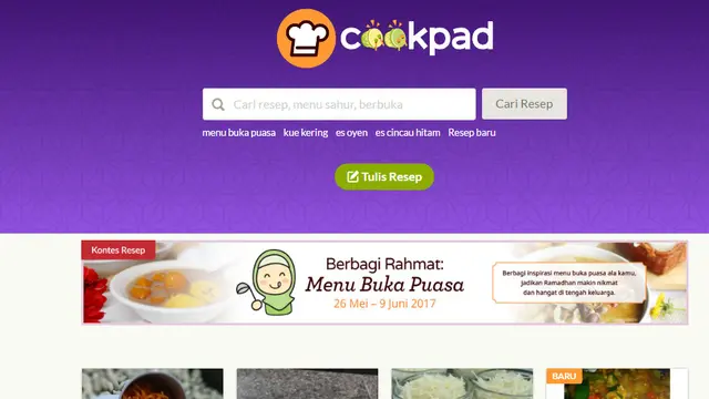 Mudahnya Cari Menu Buka Puasa dan Sahur di Aplikasi Cookpad - Tekno ...