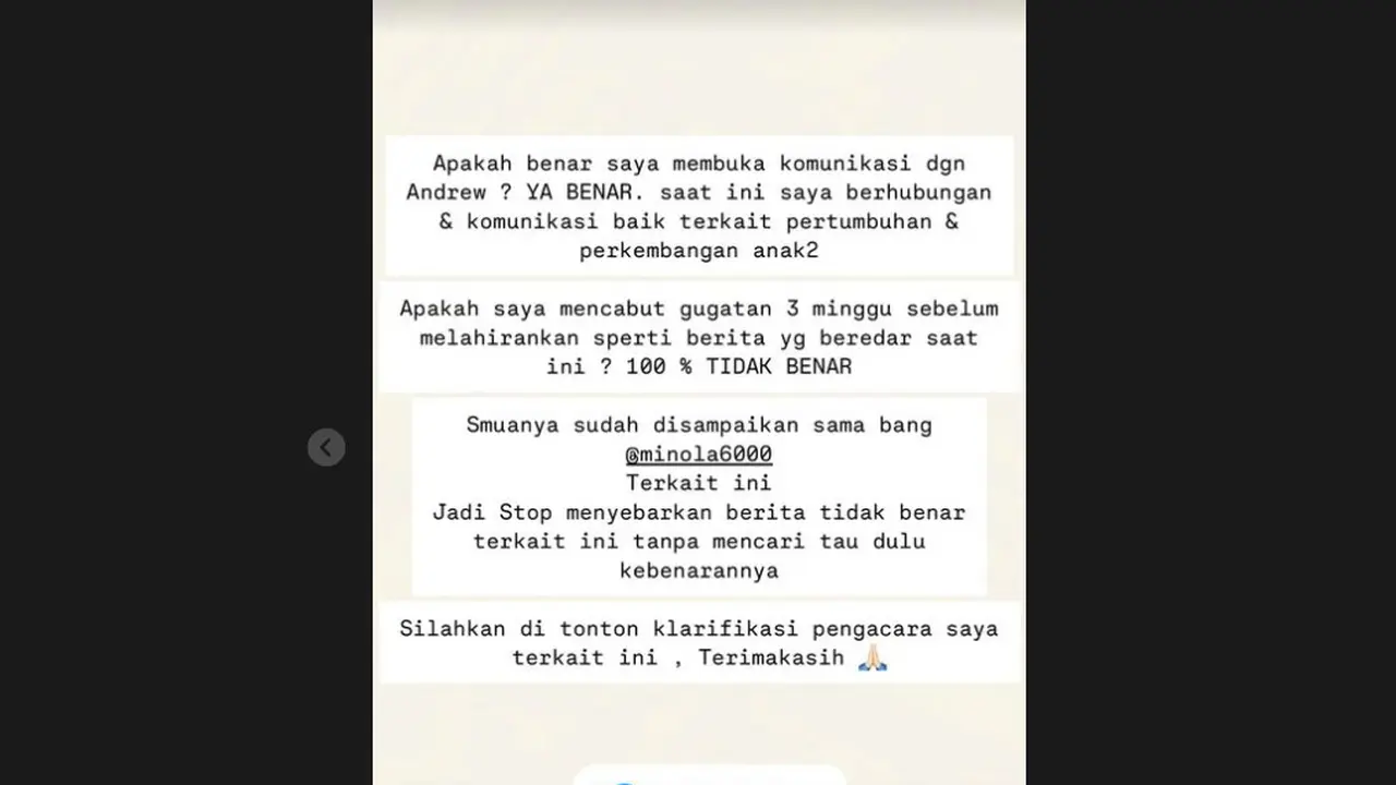 Tengku Dewi Putri Akui Berkomunikasi dengan Andrew Andika dan Bantah Cabut Gugatan Cerai Sebelum ...