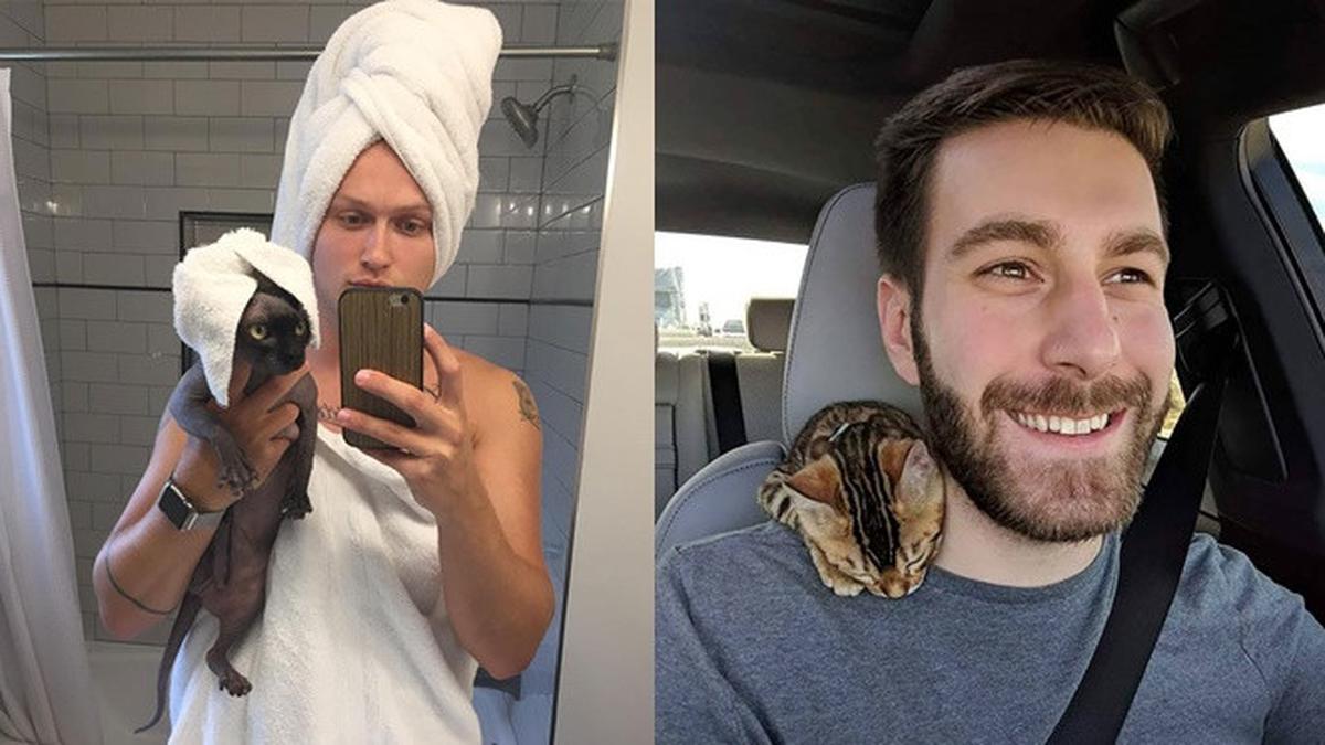 6 Potret Cowok Ganteng sama Kucing Peliharaannya Ini Bikin Terpesona ...