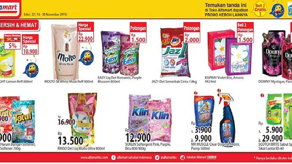 Belanja Hemat Aneka Produk Kebersihan, Hemat Banget di Promo Alfamart ...