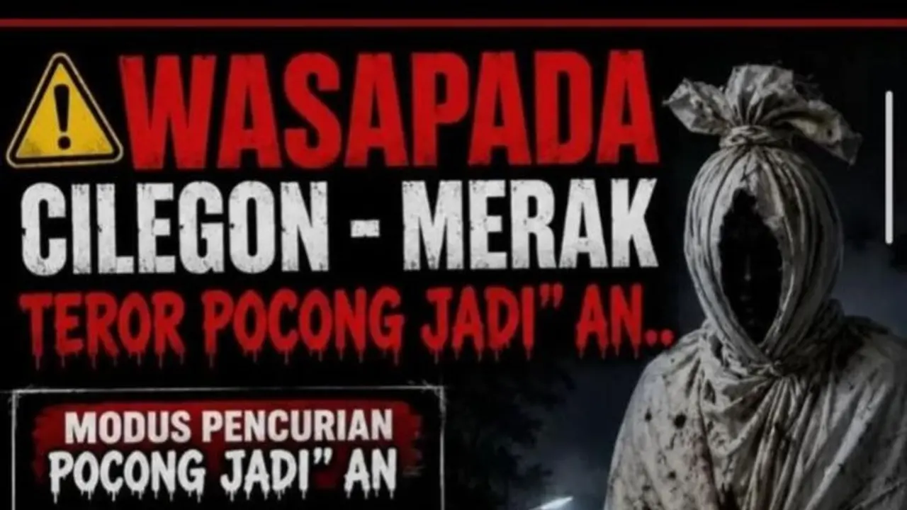 Poster Pocong Jadi-jadian Meresahkan Warga Cilegon, Polisi Turun Tangan