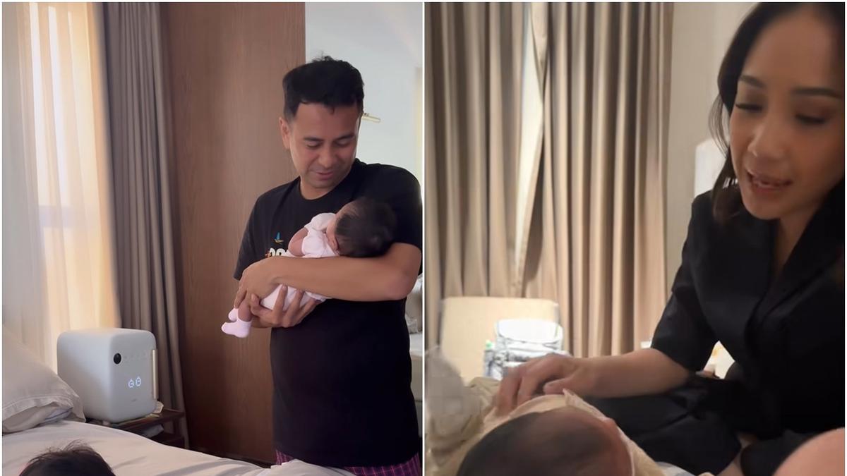 Potret Raffi Ahmad Kembali Asuh Bayi Lily Sepulang dari London, Lepas Rindu - Foto Liputan6.com
