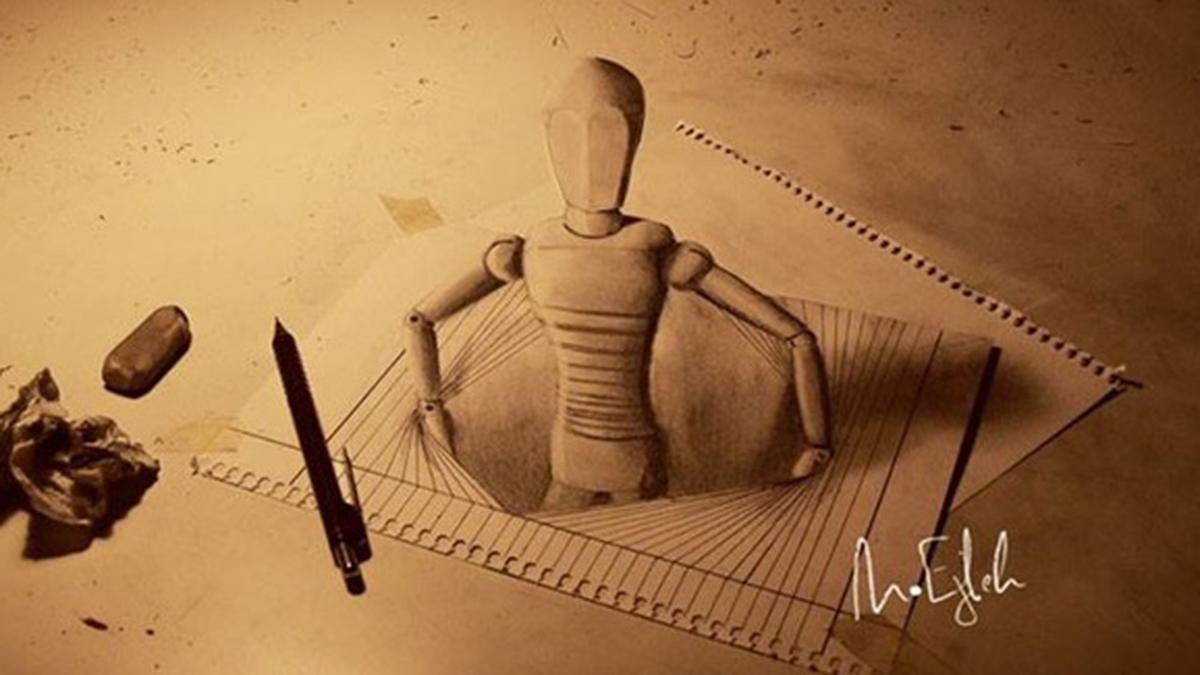 Lukisan 3D Super Mengagumkan Tampak Seperti Nyata - Photo Fimela.com