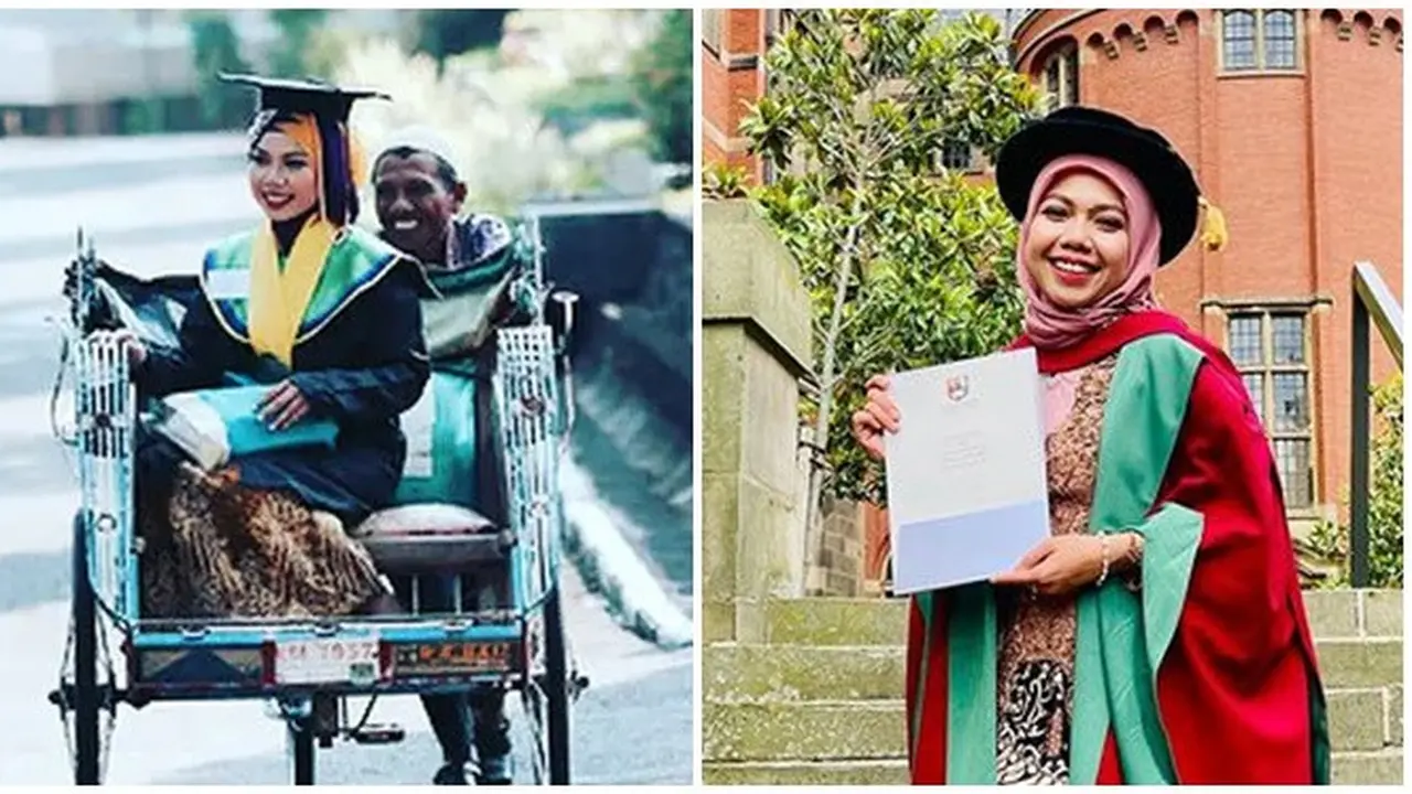 Pernah Viral Wisuda Diantar Ayah Naik Becak, Ini 6 Potret Terbaru Raeni Raih Gelar Doktor - Hot ...