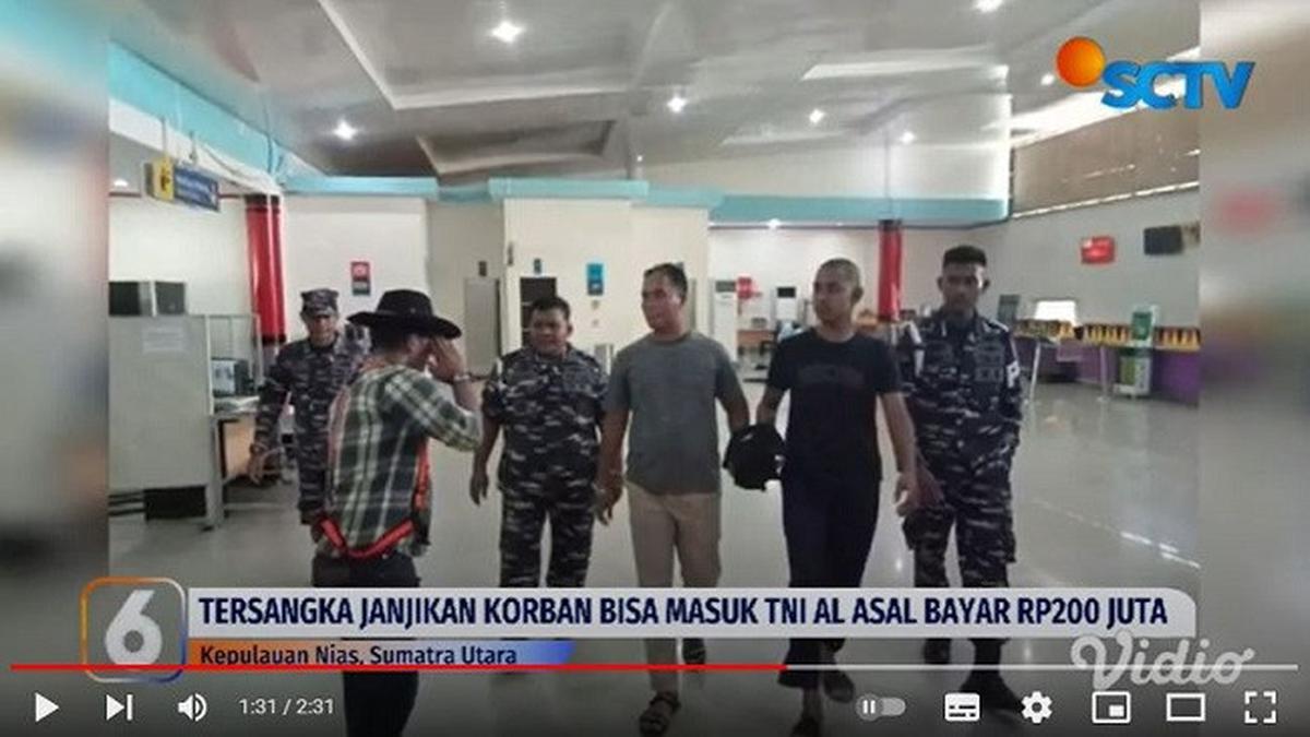 Kronologi Pemuda Asal Nias Dijanjikan Lulus Bintara TNI AL, Ternyata ...