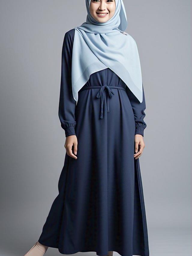 6 Tren Model Gamis Terbaru 2025 untuk Wanita Tinggi 150-an, Ciptakan ...