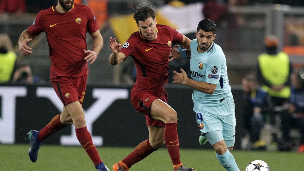 Rapor Pemain AS Roma Vs Barcelona: Luis Suarez Terburuk - Dunia Bola.com