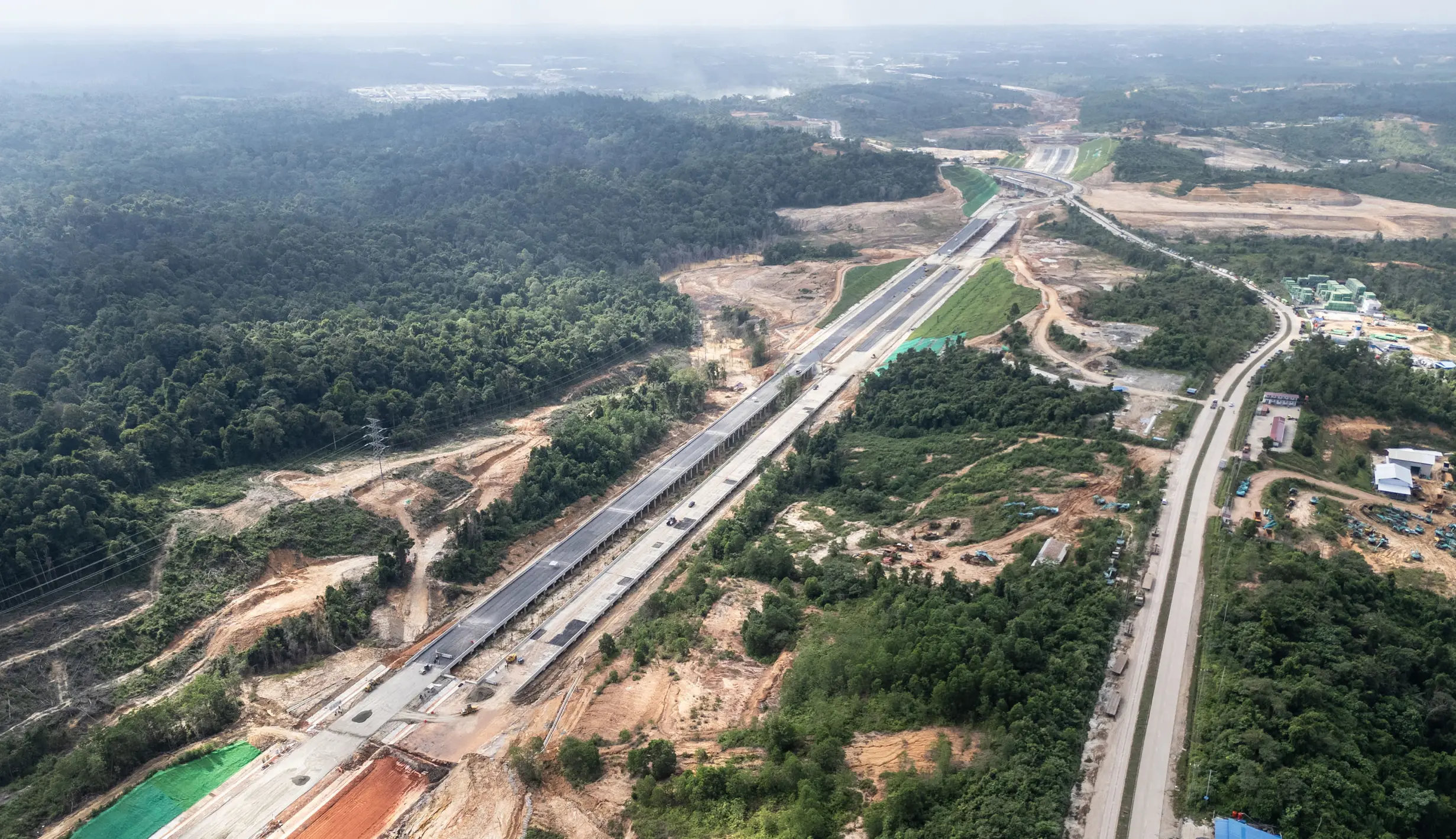 Memantau Progres Pembangunan Jalan Tol Akses IKN - Foto Liputan6.com