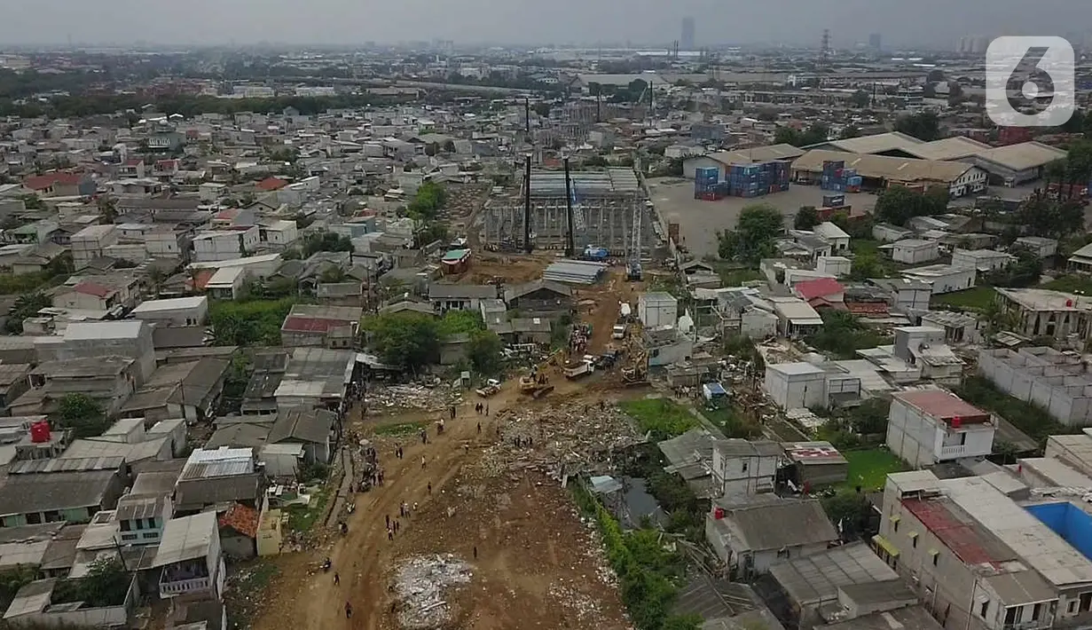Pembebasan Lahan Proyek Tol Cibitung-Cilincing - Foto Liputan6.com