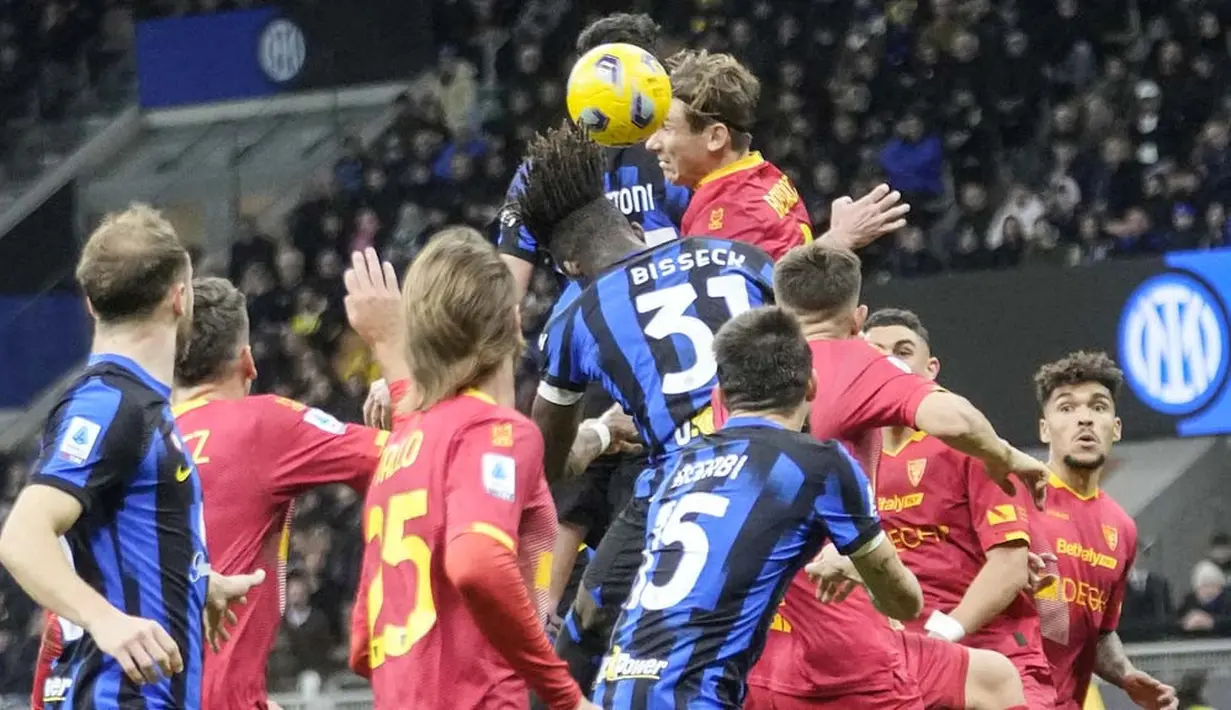 Foto: Inter Milan Masih Terlalu Tangguh Bagi Lecce, Barella Ciamik ...