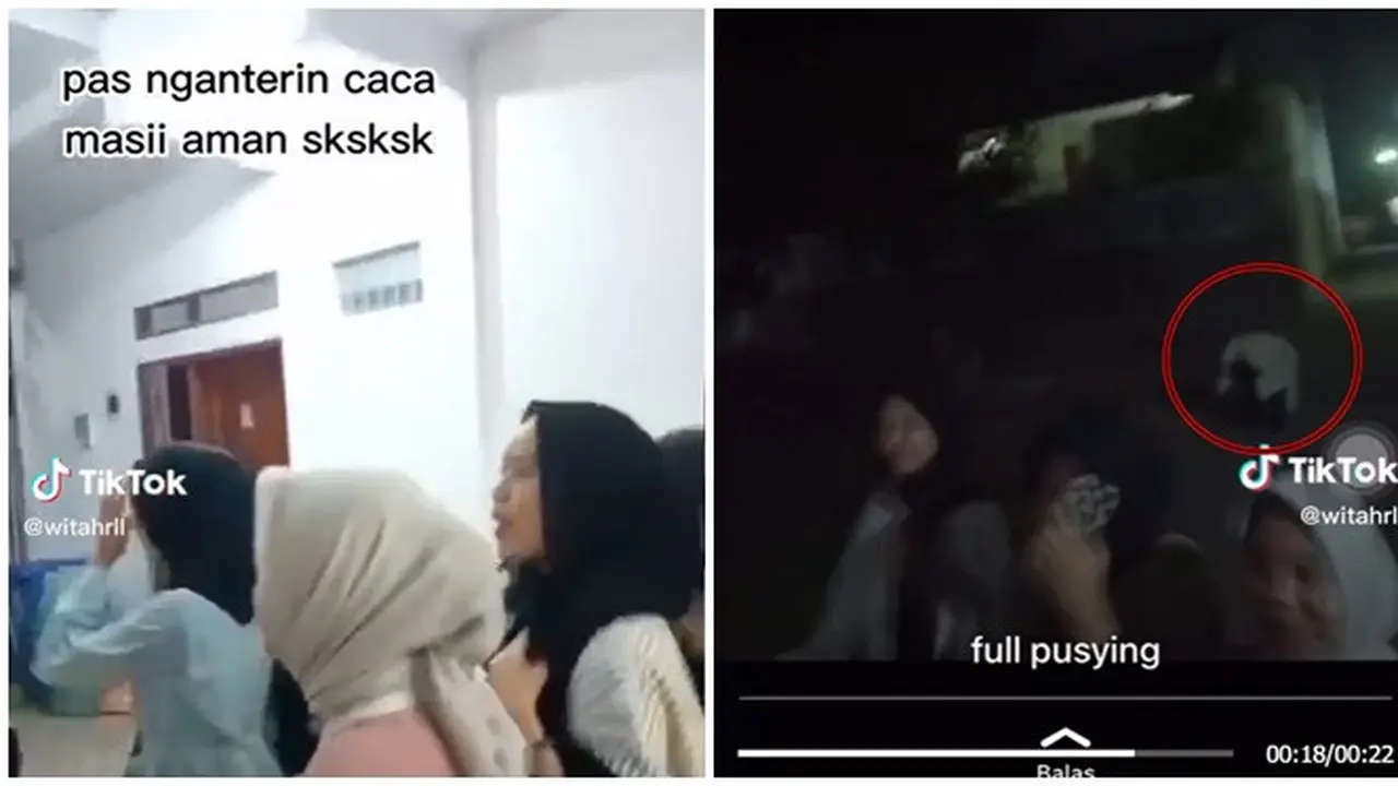 Viral Penampakan Sosok Seram Terekam Jelas Sedang Kayang, Bikin Merinding - Hot Liputan6.com