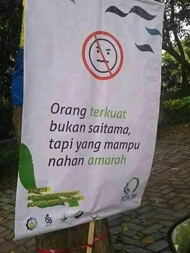 6 Spanduk Imbauan Kuat Puasa Ini Kelewat Unik, Curi Perhatian - Hot ...