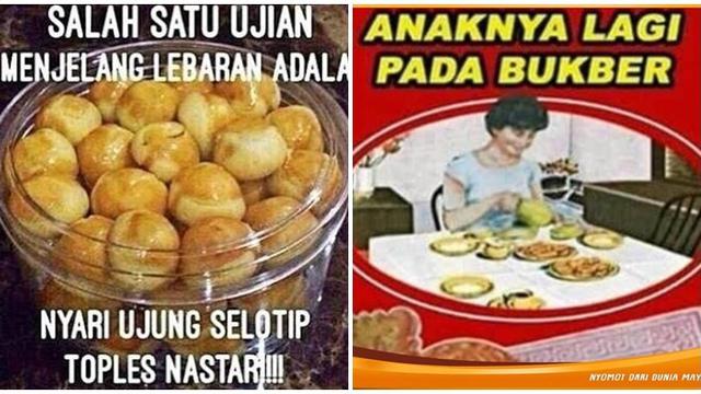 7 Potret Meme Kue Lebaran Ini Bikin Senyum Sendiri - Hot Liputan6.com