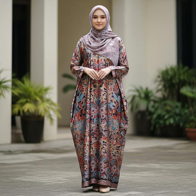 9 Model Gamis Silk Motif Terbaru 2026, Inspirasi Fashion Islami Modern