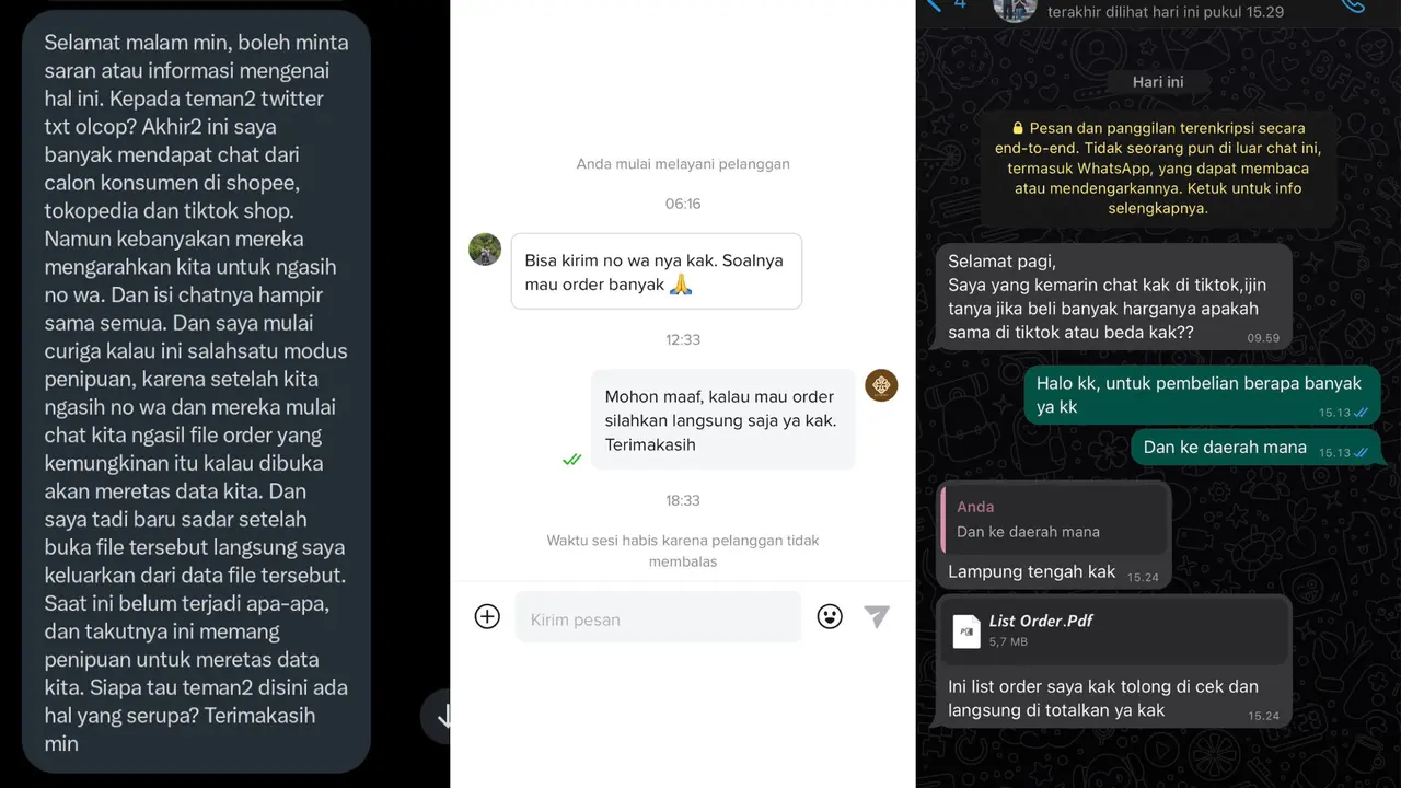 Waspada, Penipuan Baru Ancam Penjual E-commerce dengan Modus Kirim File PDF - Cek Fakta Liputan6.com