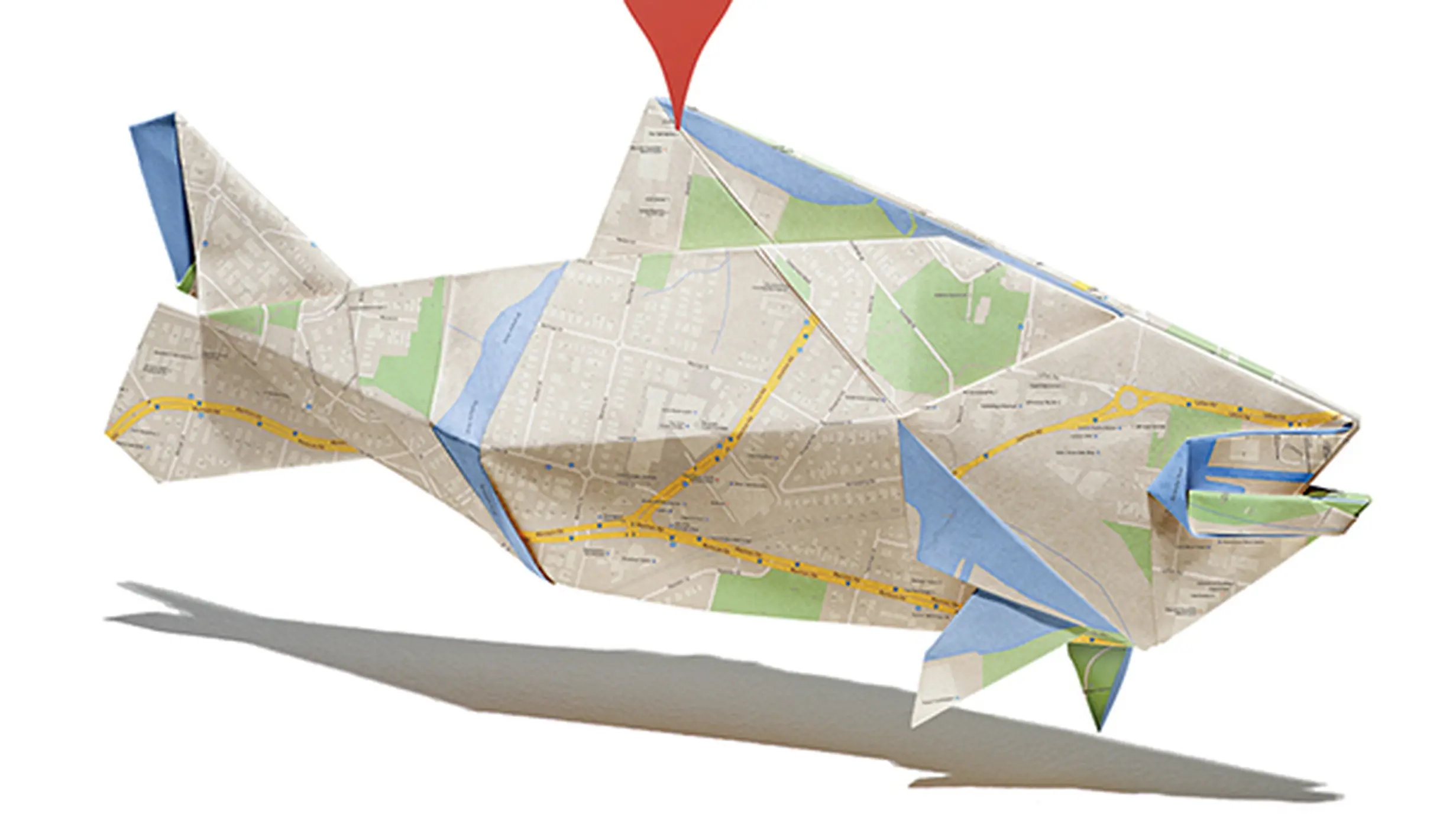 Ini Dia Tampilan Google Map Jika Diprint Di Kertas Jadi Origami - Photo Fimela.com