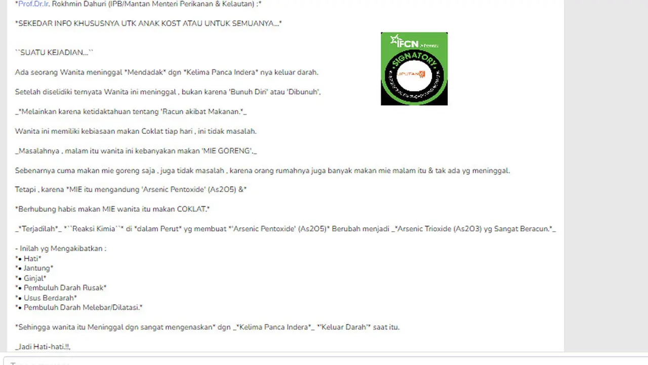 Cek Fakta: Tidak Benar Info dari Kemenkes Wanita Meninggal Panca Inderanya Keluarkan Darah ...