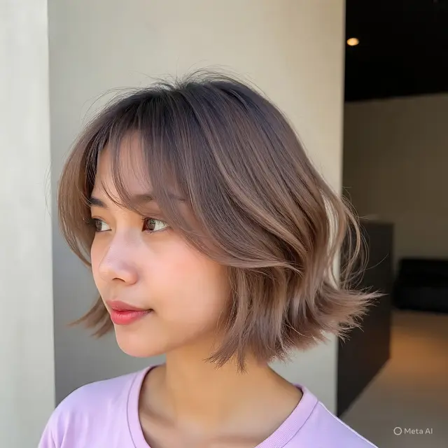 12 Model Rambut Pendek dengan Poni Tipis, Jadi Gaya Versatile ...