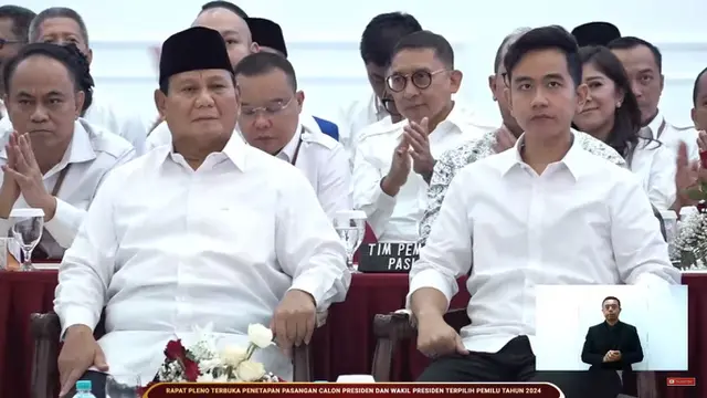 KPU Resmi Tetapkan Prabowo dan Gibran Presiden-Wakil Presiden Terpilih 2024-2029 - News Liputan6.com