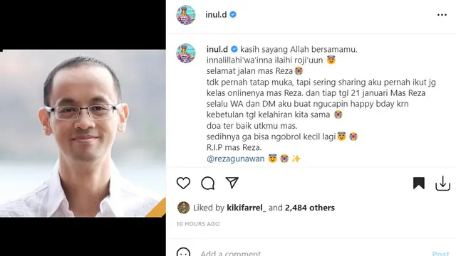 Inul Daratista Kenang Sosok Reza Gunawan, Tak Pernah Absen Ucapkan Selamat Ultah Setiap Tahun ...
