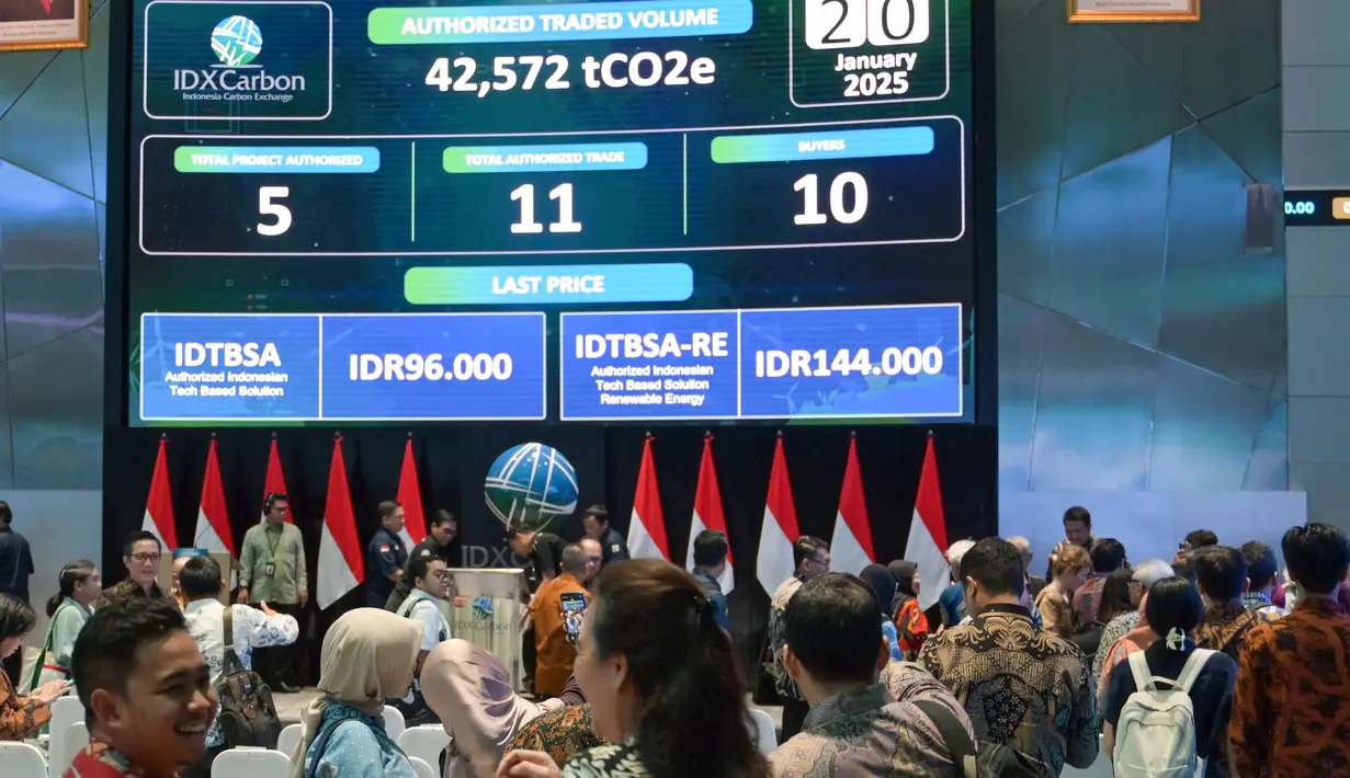 Resmi, Indonesia Luncurkan Perdagangan Karbon Internasional - Foto Liputan6.com