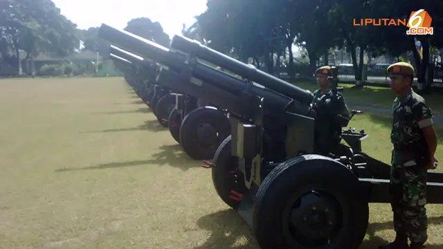 18 Meriam Yonarmed Sambut Rombongan Dispenad TNI AD - News Liputan6.com