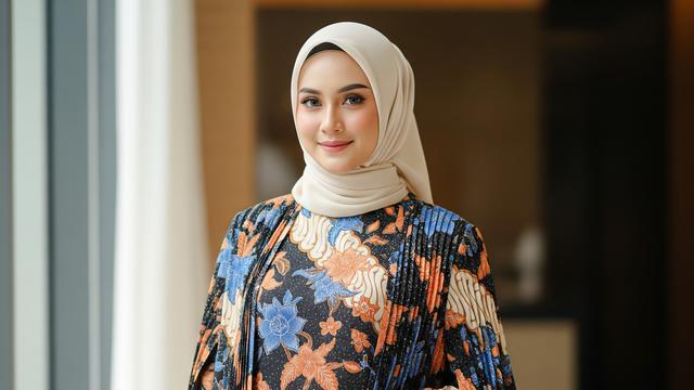 8 Model Gamis Batik Plus Outer Cape Elegan yang Cocok di 2026, Stylish dan Kekinian
