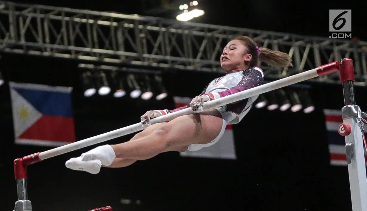PHOTO: Rifda Irfanaluthfi Raih Medali Perunggu Dalam Cabang Senam ...