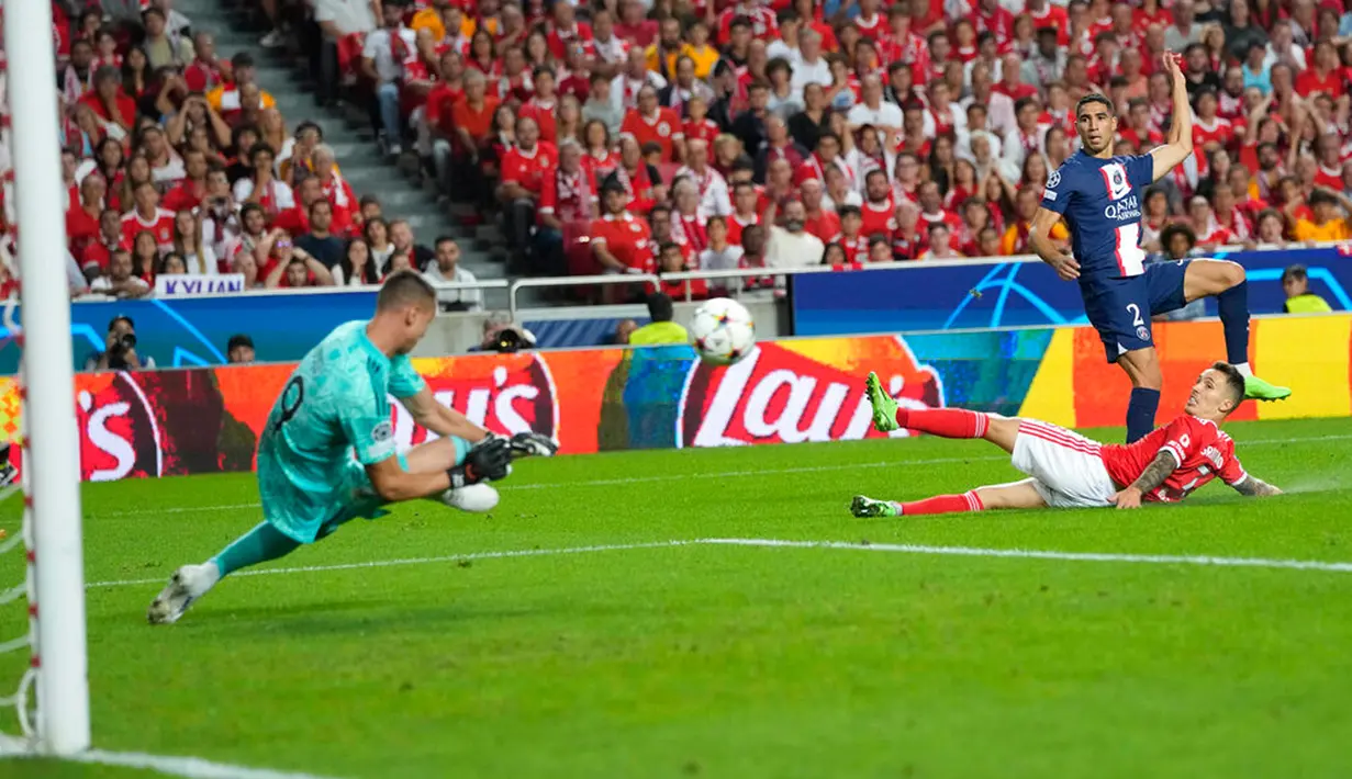 PSG Gagal Raih Poin Penuh Melawan Benfica di Liga Champions - Foto Liputan6.com