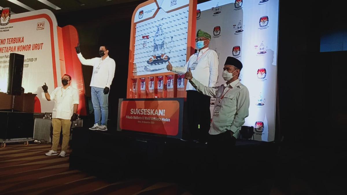 Nomor Urut Pilwalkot Medan: Akhyar-Salman 1, Bobby-Aulia 2 - Regional ...
