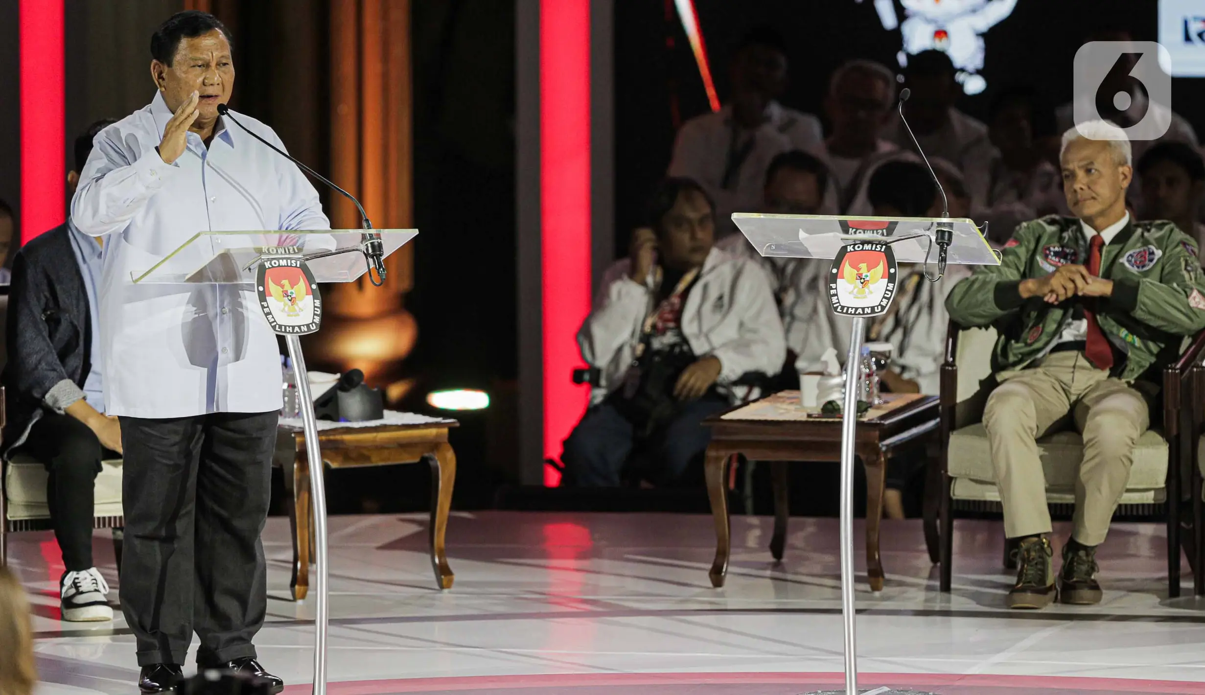Ekspresi Ketiga Calon Presiden Saat Adu Gagasan Pada Debat Ketiga