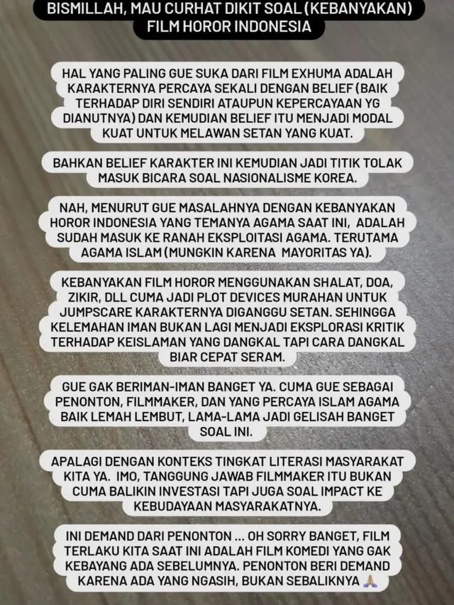 Sutradara Gina S. Noer Kritik Film Horor Indonesia yang Diduga Mengeksploitasi Agama: Bikin ...