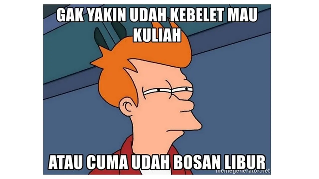 6 Meme Bosan Libur Ini Banyak Dirasakan Anak Sekolah - Hot Liputan6.com