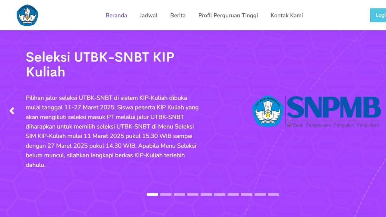 Pendaftaran KIP Kuliah 2025 Jalur UTBK-SNBT Dibuka, Simak Syarat hingga ...